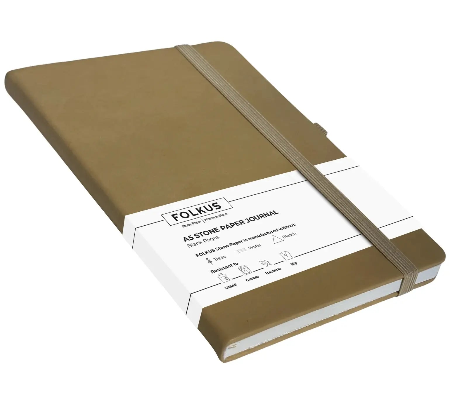 Eleanor - Butterscotch A5 Stone Paper Journal Vegan Leather – Kindred ...