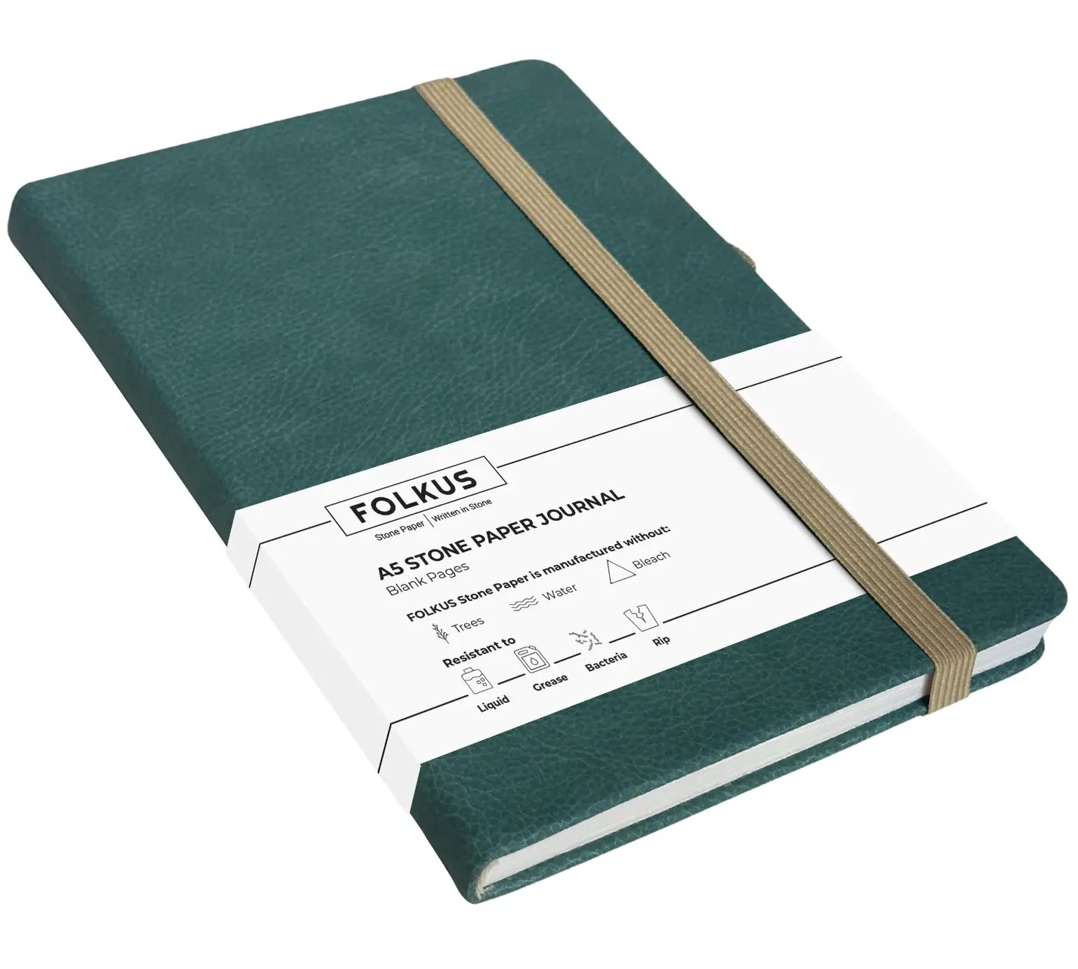 Eleanor - Mint A5 Stone Paper Journal Vegan Leather – Kindred Stories
